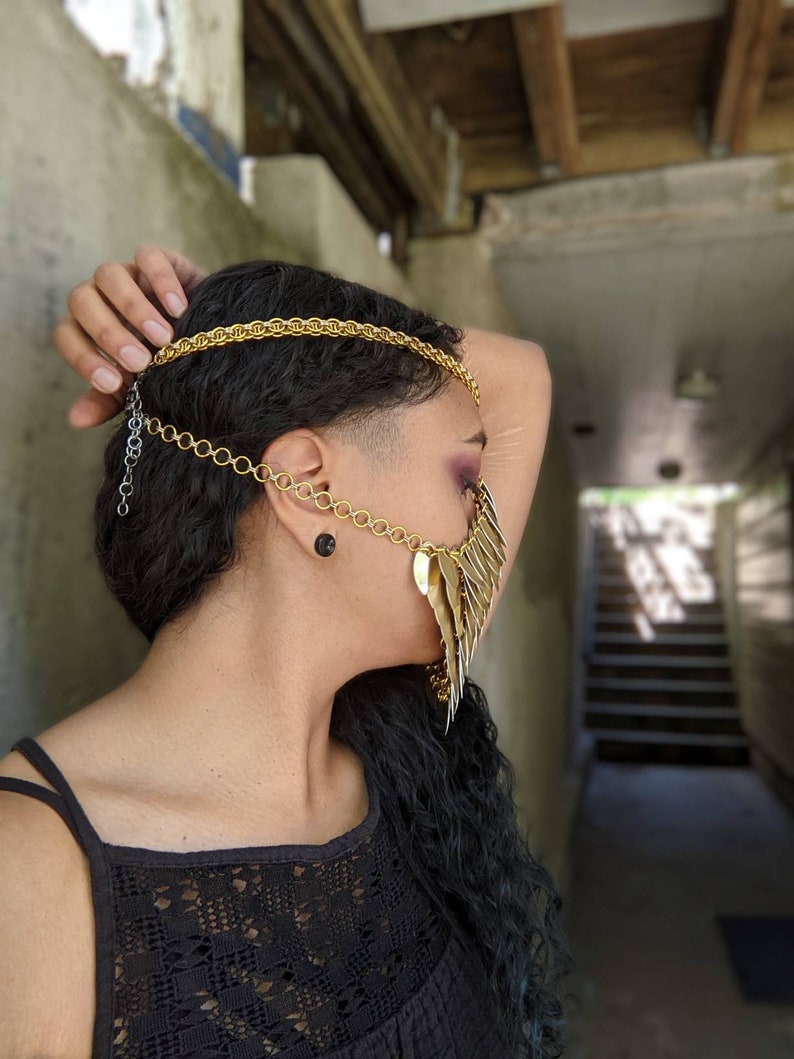 Scale Mail Face Mask Flashy Elegant Covid Gear Clad in | Etsy