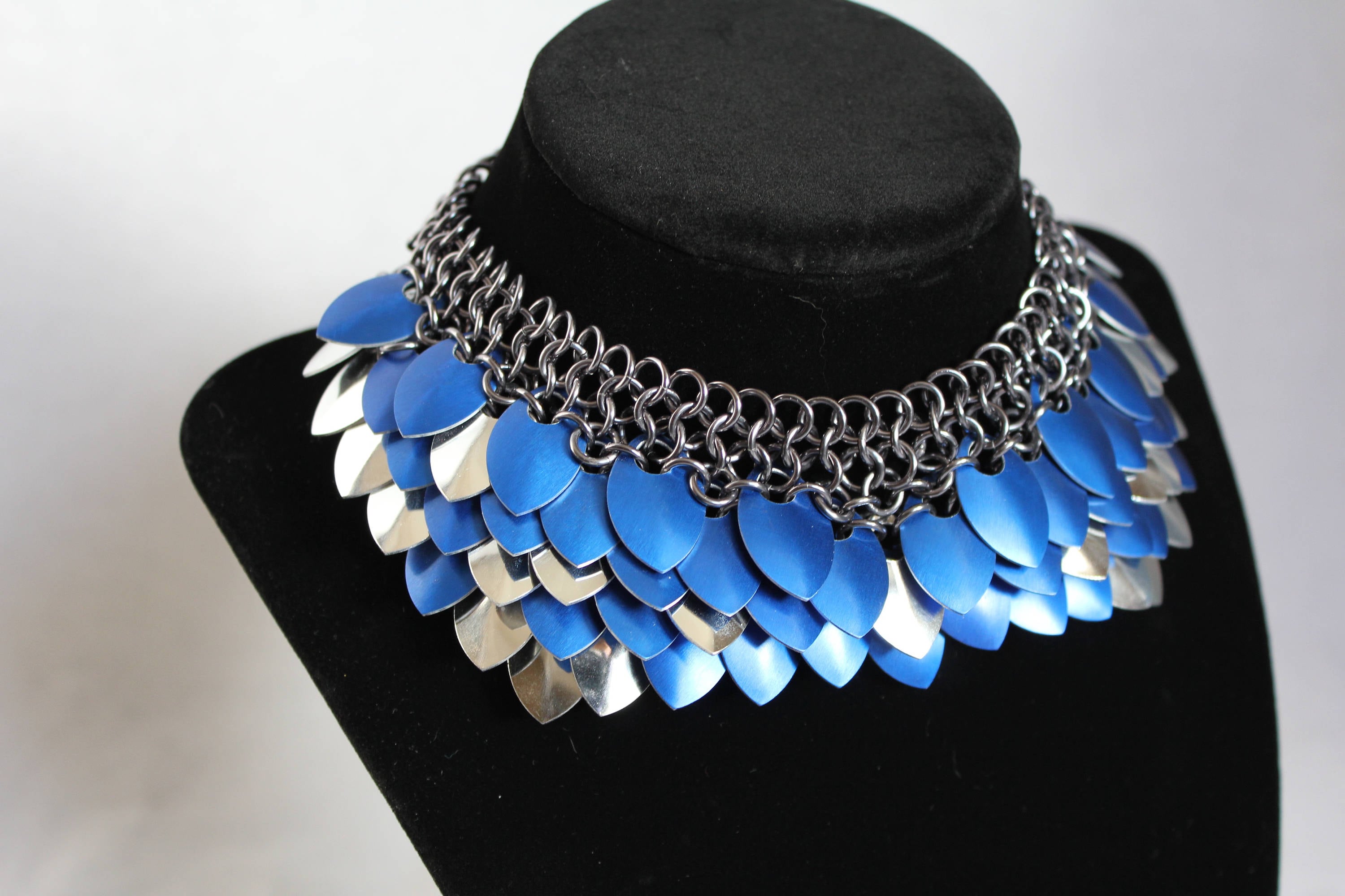 Mermaid Serpent Scale Necklace Ladies Armor Jewelry Sea | Etsy