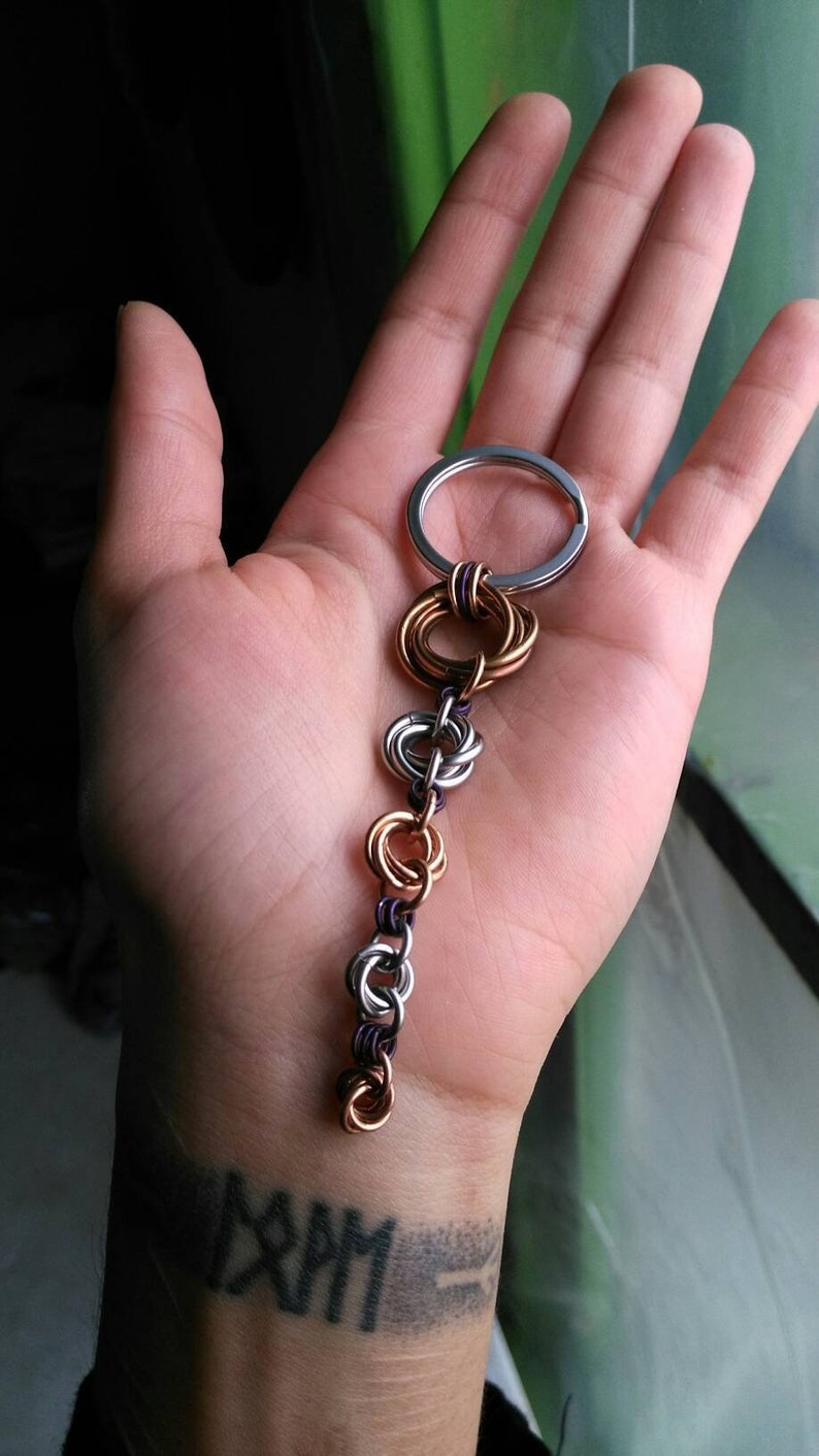 Mobius Knot Key Chain, Gothic Accessories, Everyday Witch Wear, Punk ...