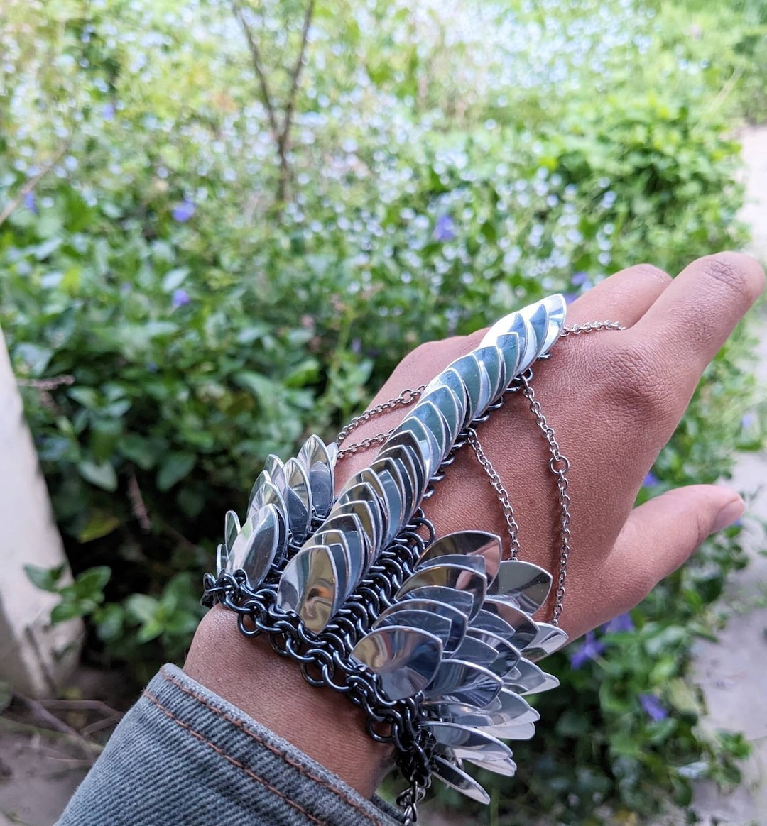 Wolfsbane Bracelet Glove, Goth Occult Style, Medieval Renaissance ...