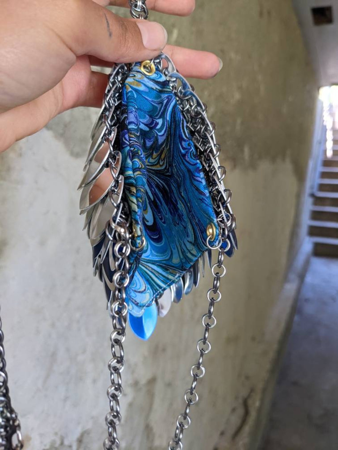 Scale Mail Face Mask Flashy Elegant Covid Gear Clad in | Etsy