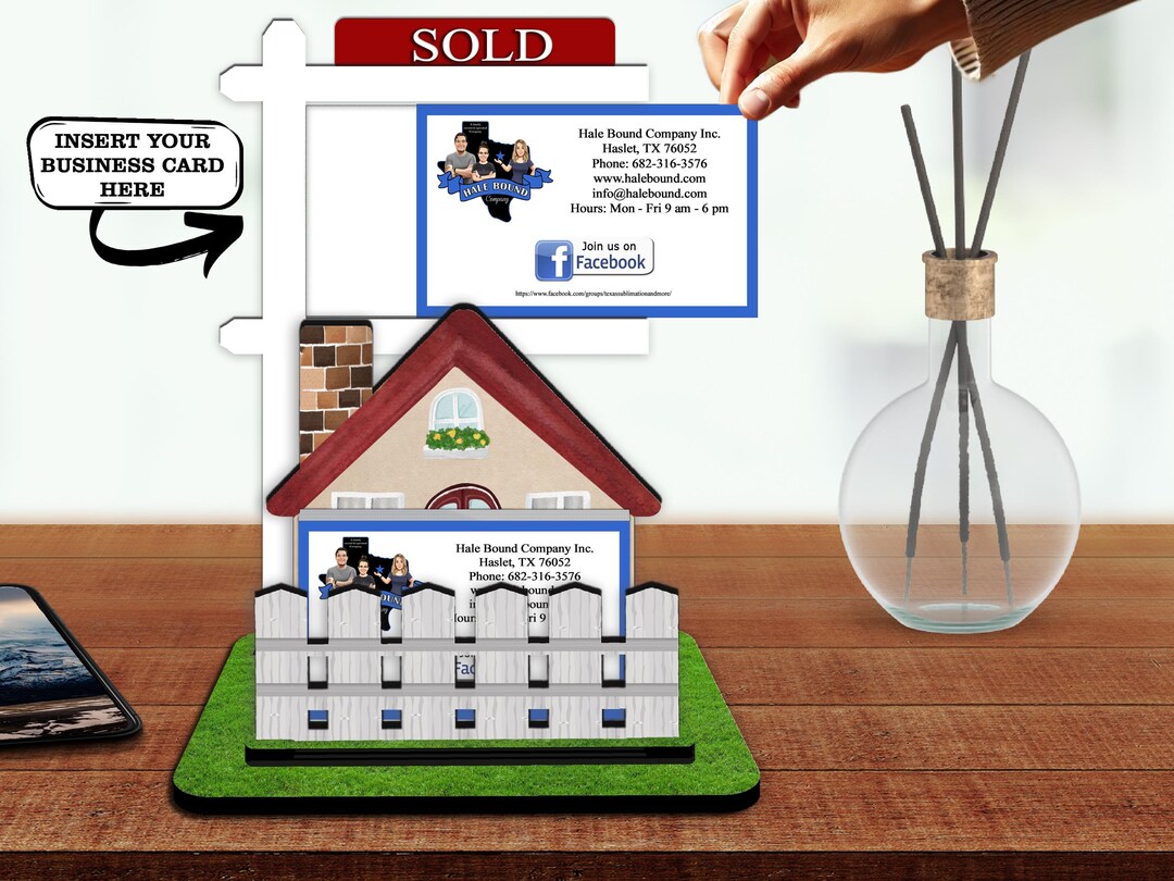 Real Estate Business Card Display Holder - Business Card Holder Gifts ...