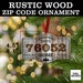 Zip Code Ornament | Town/city Pride | Distance Friend Gift| Christmas ...