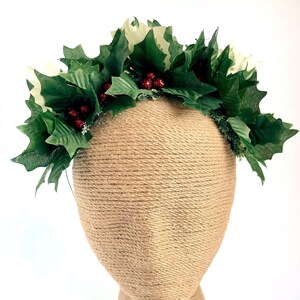 Christmas Floral Headband, Holly Leaf Headband, Ghost of Christmas ...
