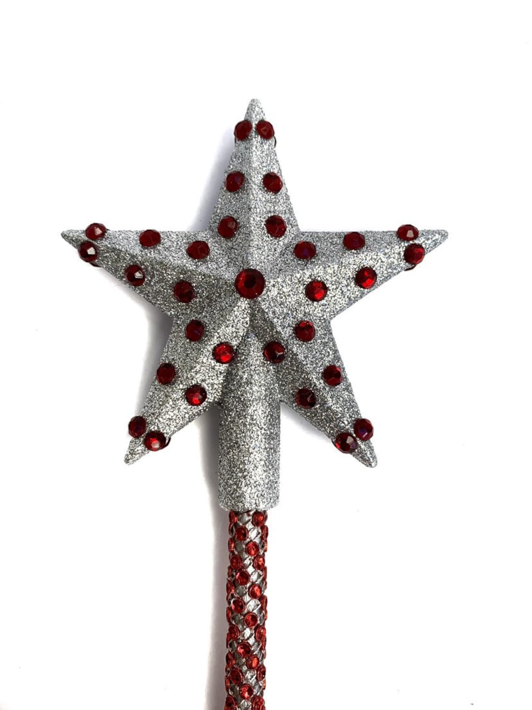 Last One, Red Glinda Glitter Star Wand,rhinestones Glitter Handle ...