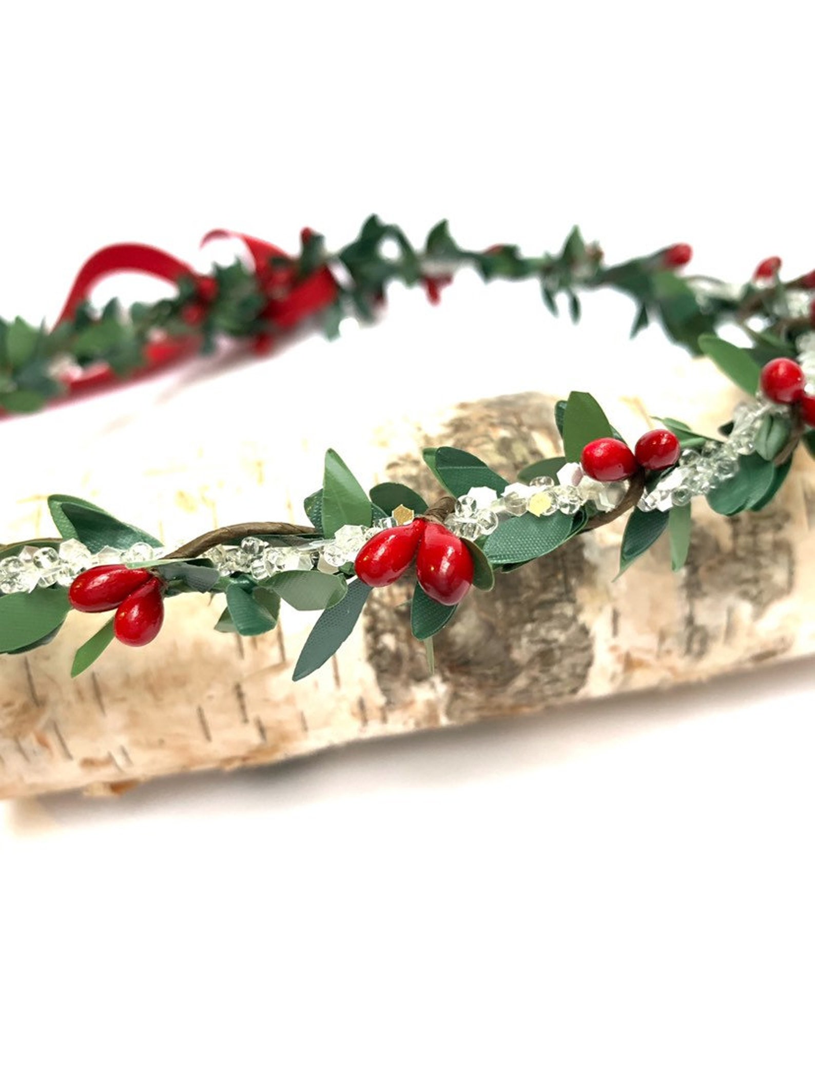 Christmas Flower Crown Baby Flower Crown Christmas Halo - Etsy