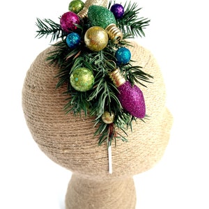 Christmas Headband, Christmas Hair Piece, Christmas Headpiece, Winter ...