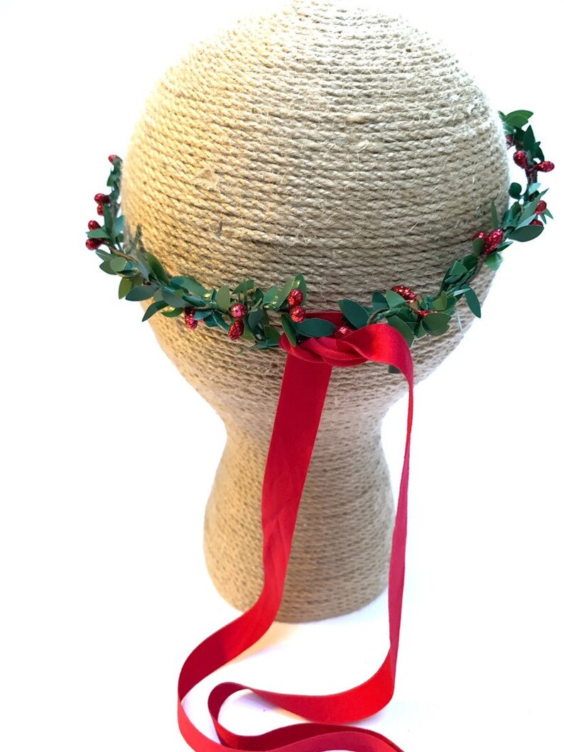 Christmas Flower Crown Baby Flower Crown Christmas Halo - Etsy