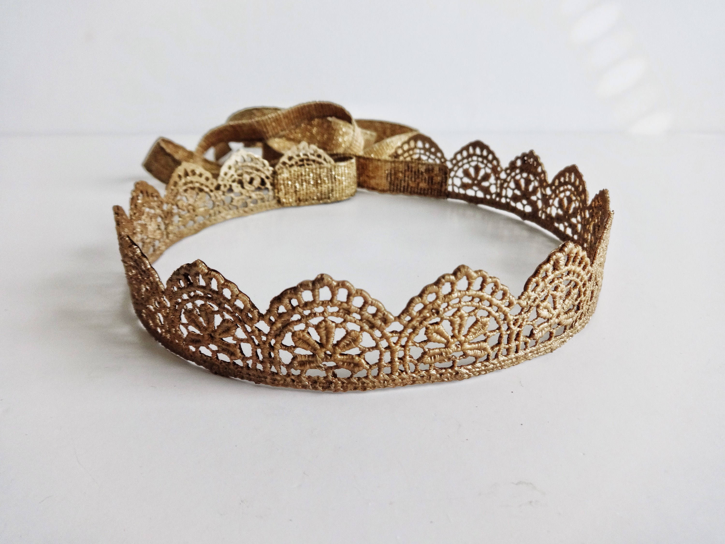 Lace Crown, Toddler Crown, Princess Crown, Birthday Crown, Halo Crown ...
