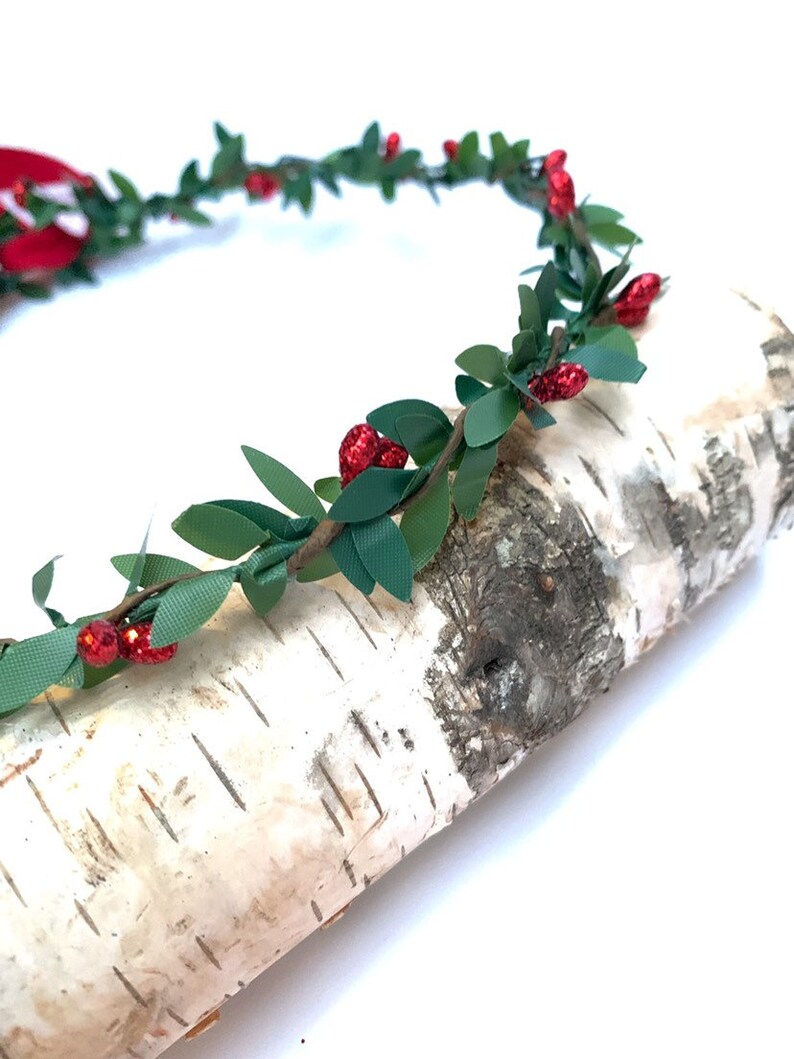 Christmas Flower Crown Baby Flower Crown Christmas Halo - Etsy