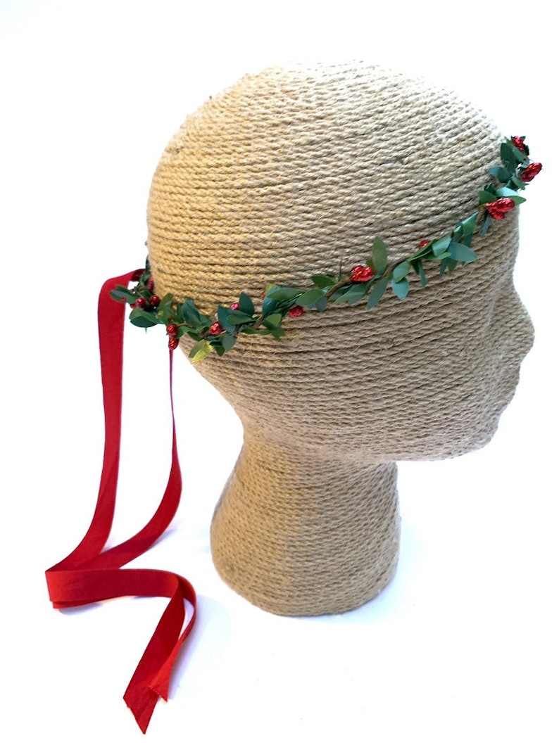 Christmas Flower Crown Baby Flower Crown Christmas Halo - Etsy