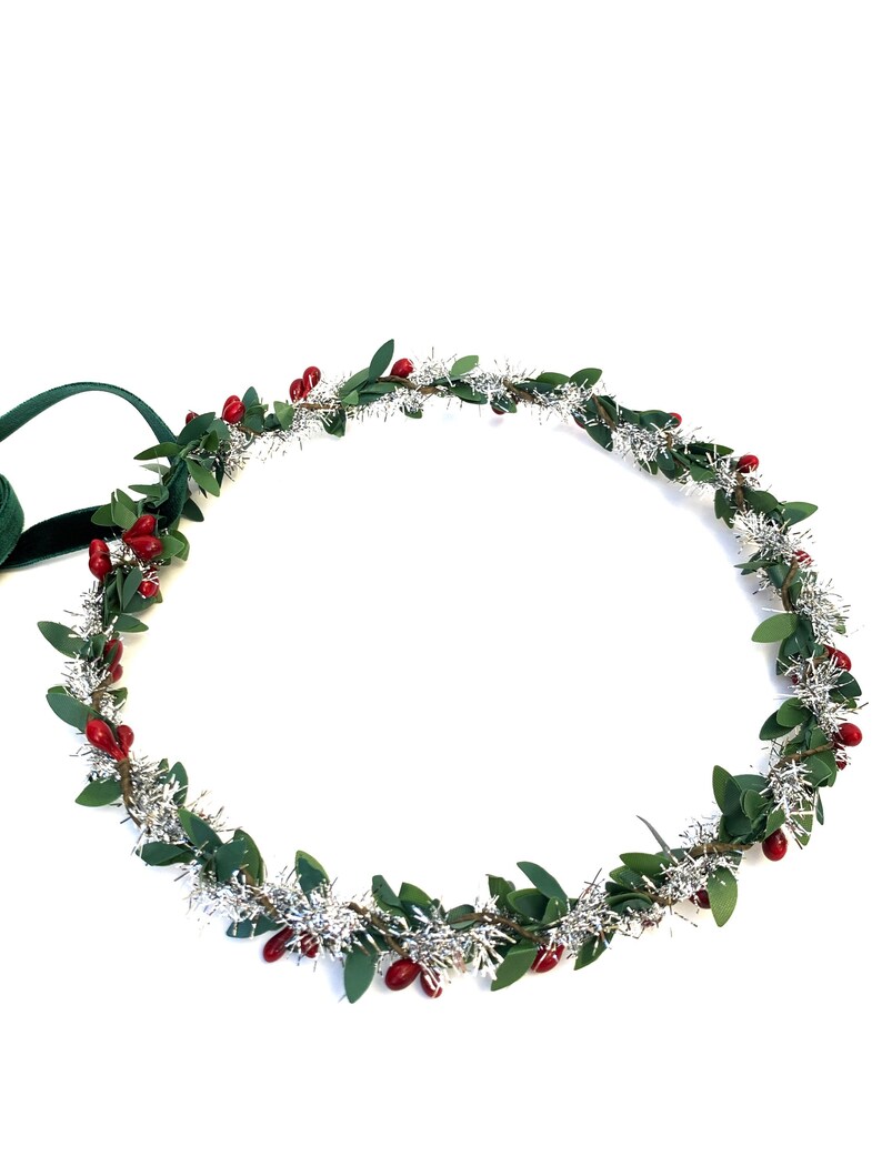 Christmas Floral Crown Adult Crown Baby Crown Christmas | Etsy