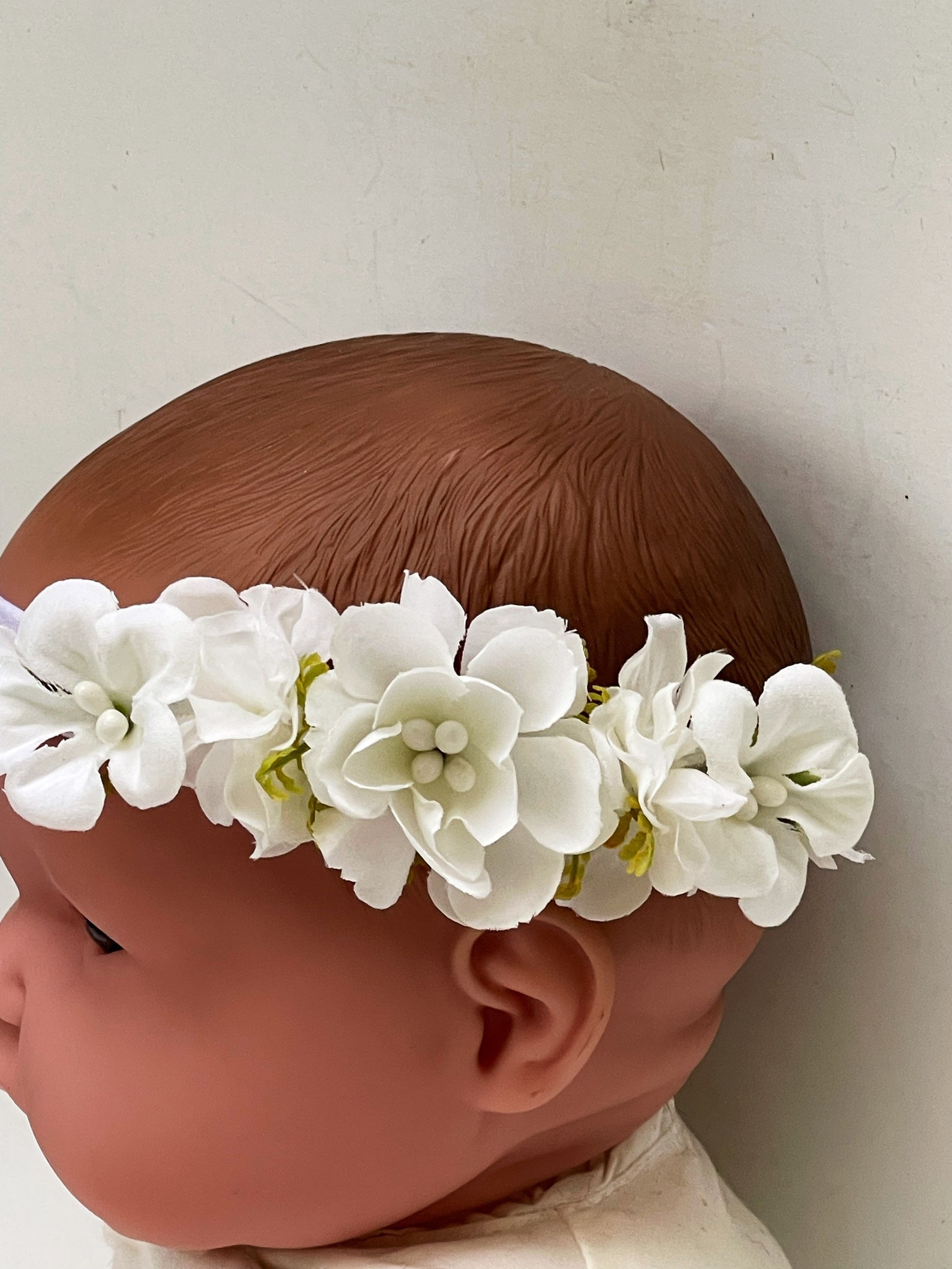 Baby Flower Crown, Wedding Flower Headband, Photo Prop, Nylon Headband ...