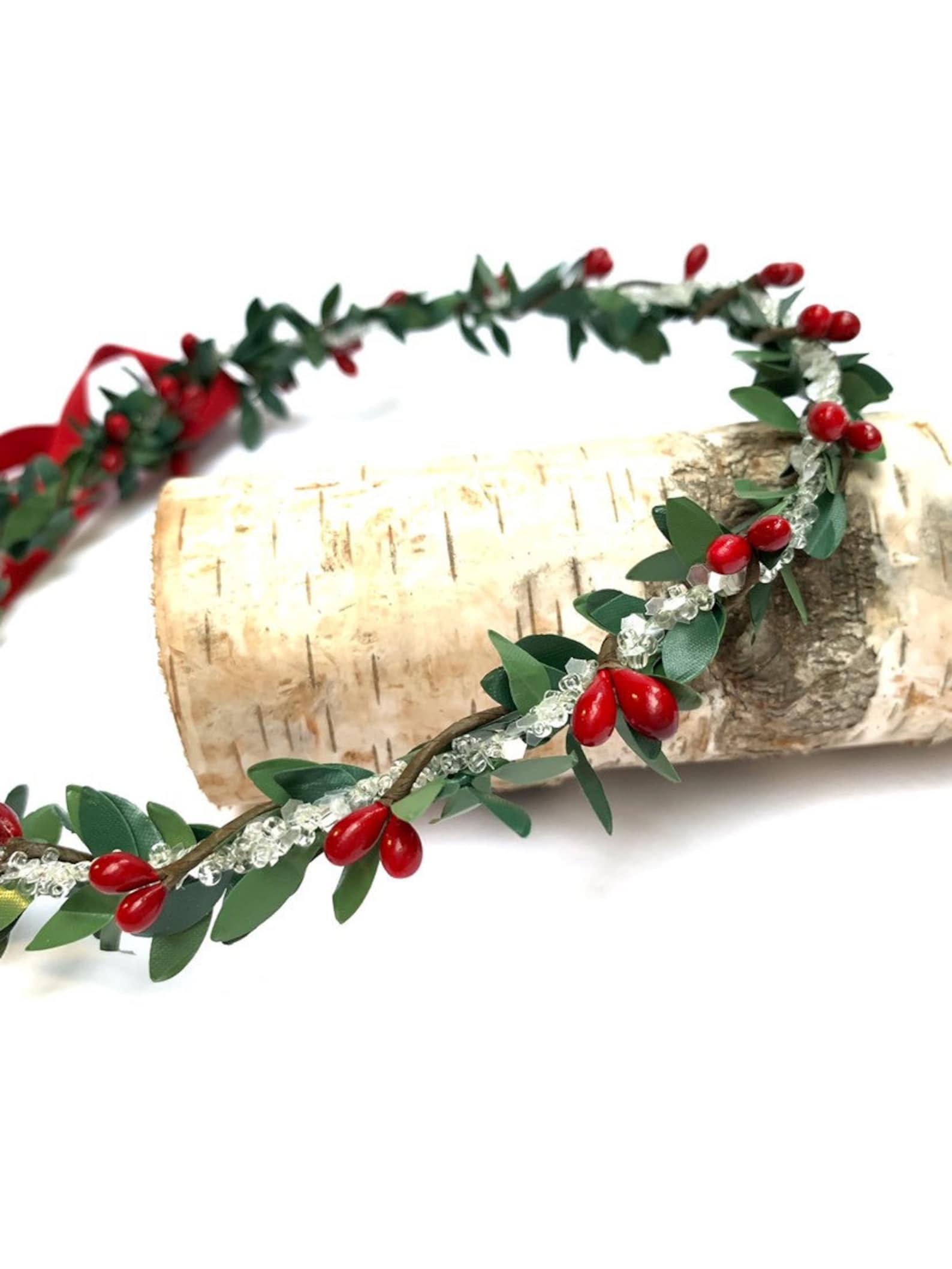 Christmas Flower Crown Baby Flower Crown Christmas Halo - Etsy