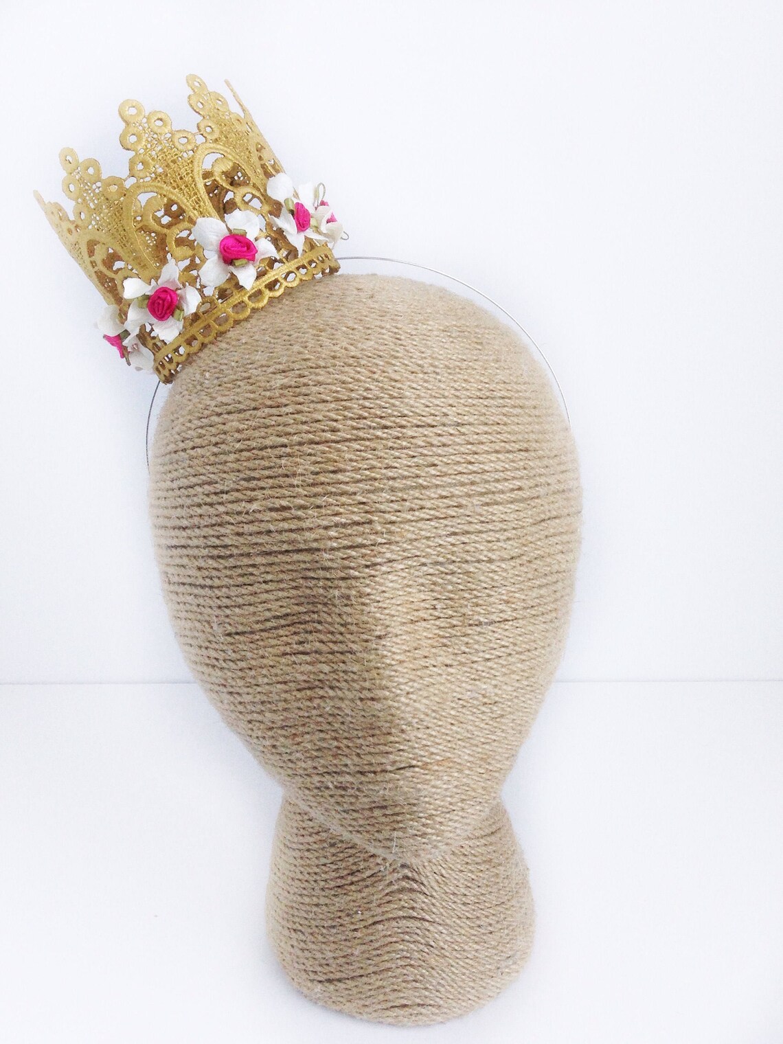 Cake Topper, Crown, Tiara, Pink, Crown Cake Topper, Princess Party ...