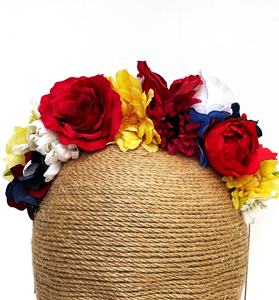 Mexican Flower Crown, Fiesta, Frida Flower Crown, Flower Crown, Frida ...