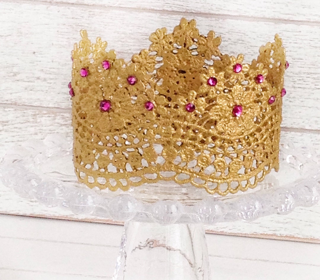 Cake Smash, Crown Cake Topper, Swarovski Crystals, Tiara, Princess ...