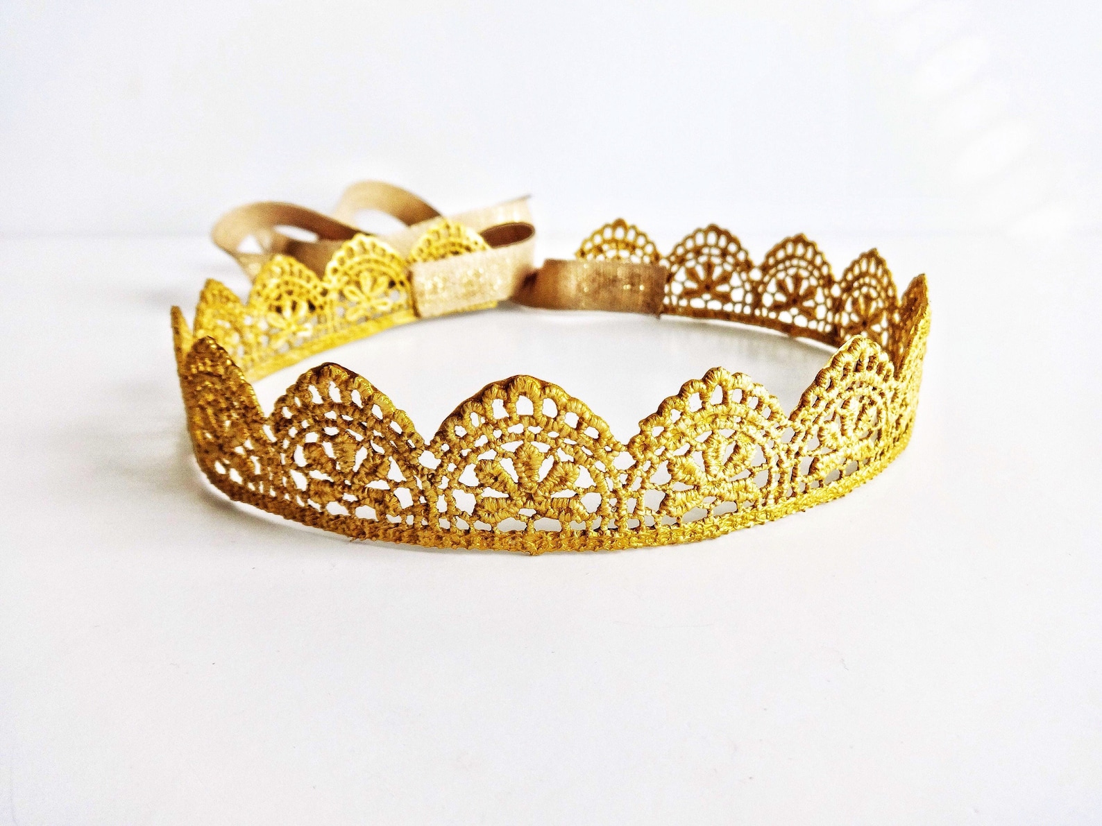 Belle Crown Princess Crown Princess Party Lace Crown 1st | Etsy