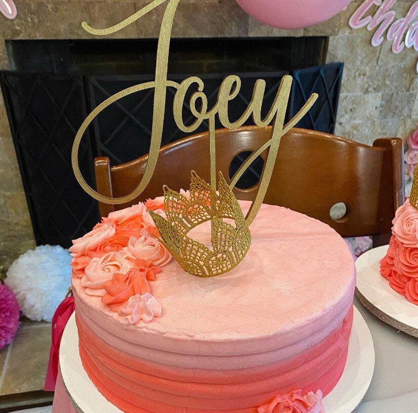 Crown Cake Topper, Tiara, Princess Party, Gold Baby Crown, Maternity ...