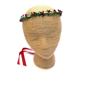 Christmas Flower Crown, Baby Flower Crown, Christmas Halo Wreath ...