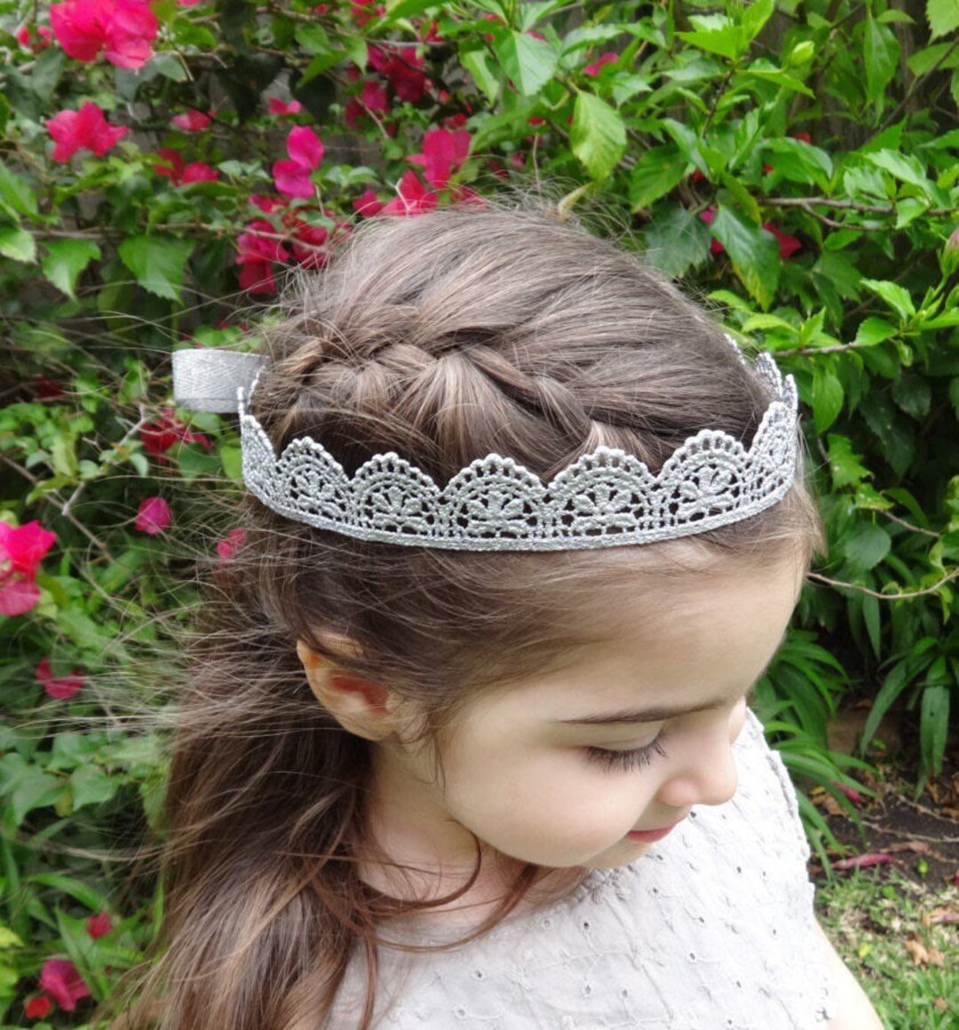 Belle Crown, Princess Crown, Princess Party, Lace Crown, 1st Birthday ...