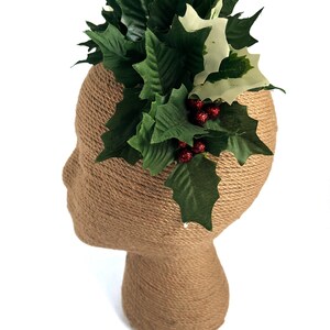 Christmas Floral Headband, Holly Leaf Headband, Ghost of Christmas ...