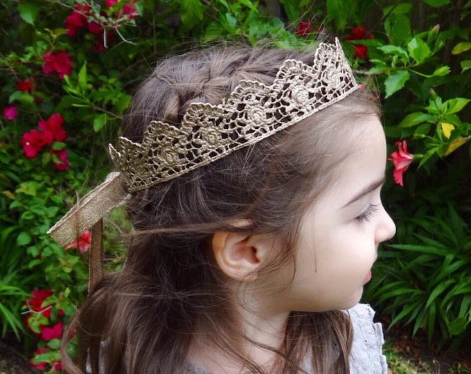 Adjustable Lace Crown Toddler Crown Princess Crown - Etsy