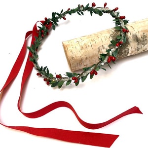 Christmas Flower Crown Baby Flower Crown Christmas Halo - Etsy