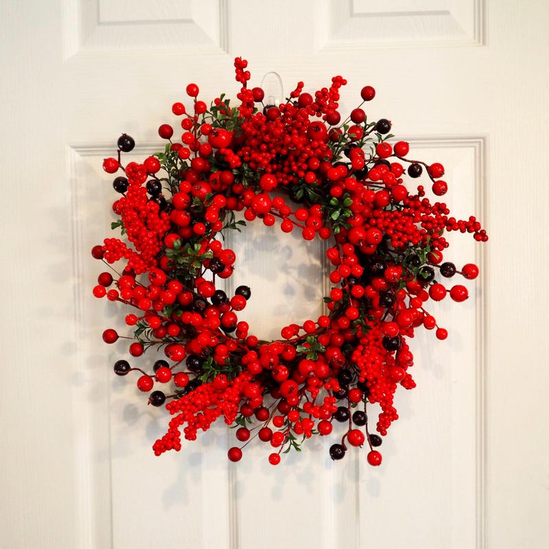 Red Berry Wreath - Etsy