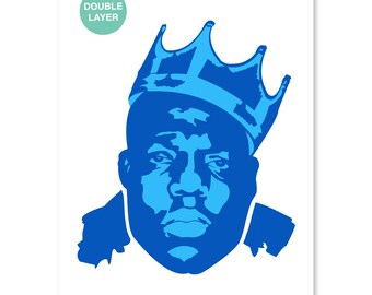 2 Layer Notorious Big Stencil - Etsy