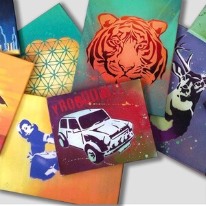 Tree Stencil - Trees Silhouette Stencil - Treeline Stencil - A3 ...