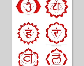 Chakra stencil | Etsy