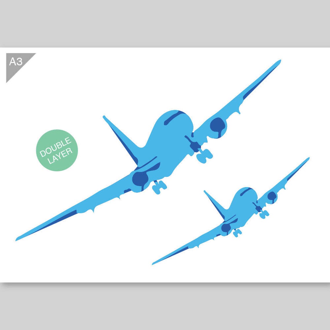 Airplane Stencil Plane Stencil Airplanes Stencil 2 | Etsy UK
