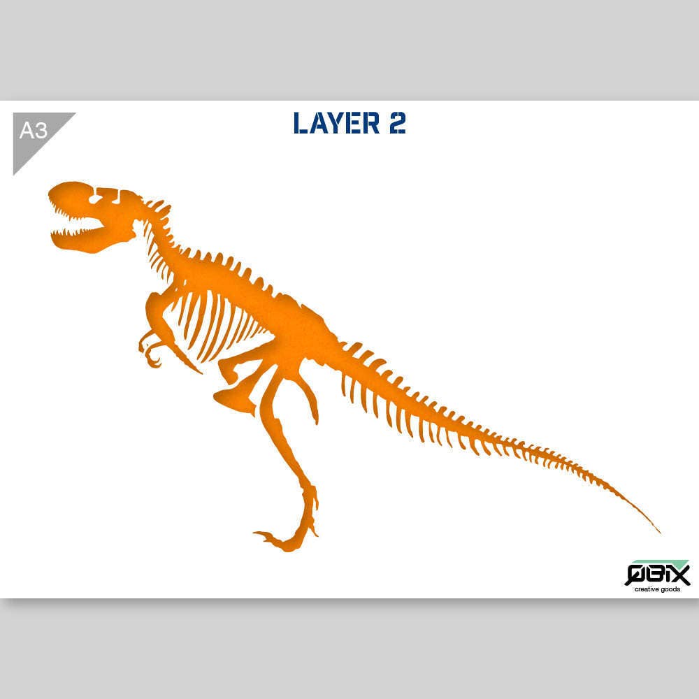 Dinosaur Stencil T-rex Stencil Jurassic Park Stencil 2 | Etsy