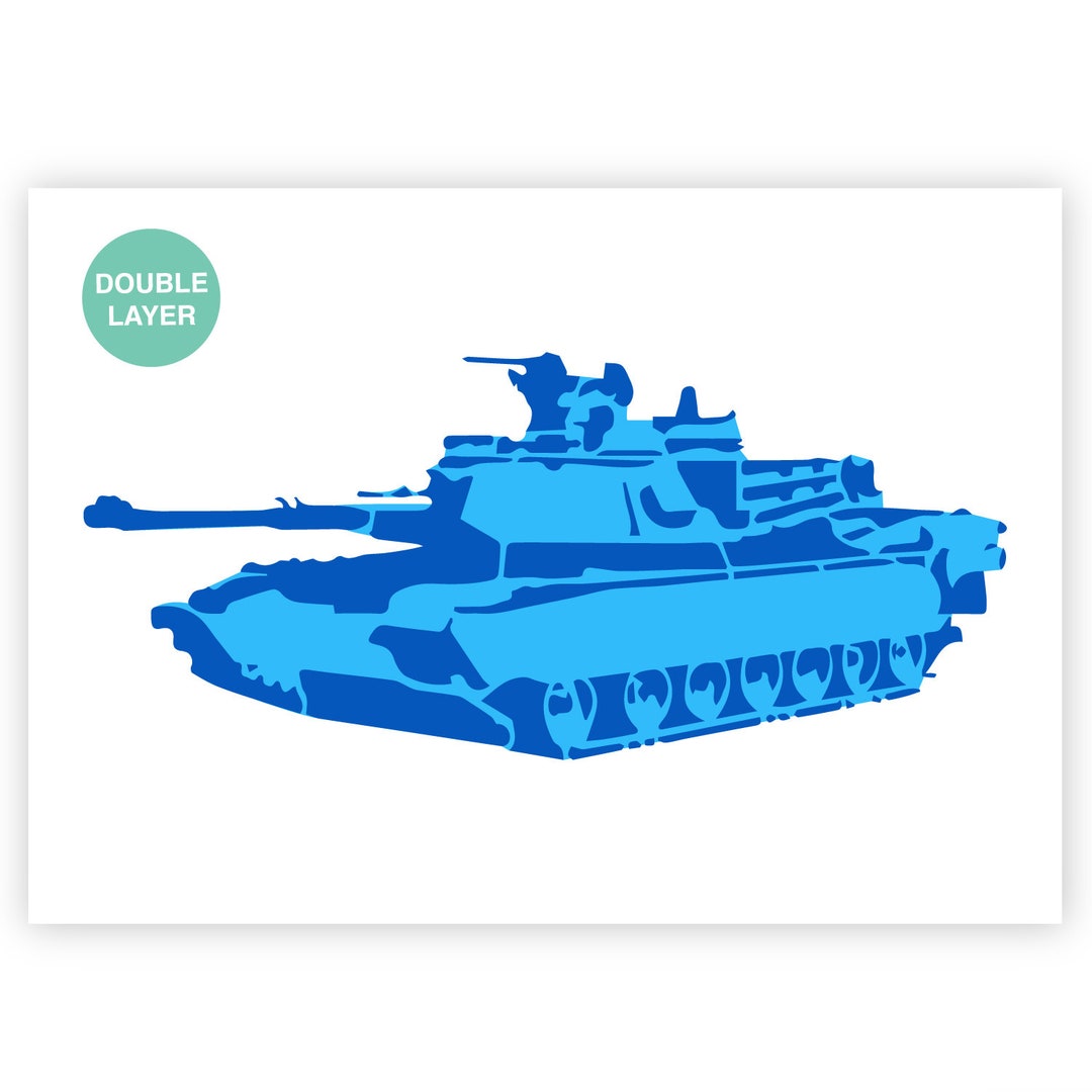 War Tank Schablone - Tank Schablone - Battle Tank Schablone - 2 ...
