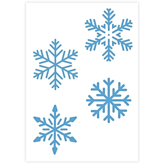 Plantillas De Copos De Nieve Para Ventanas