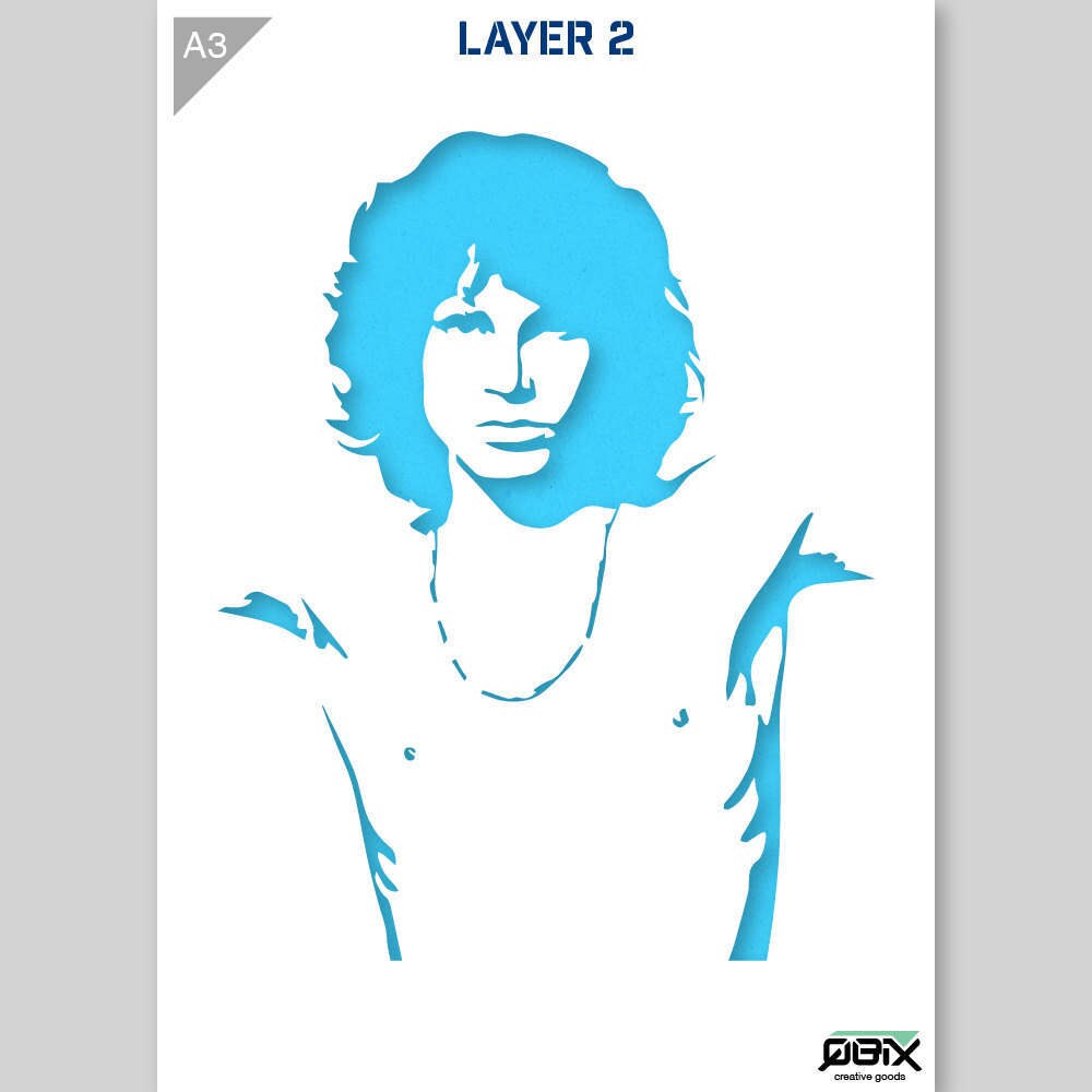 Jim Morrison Stencil