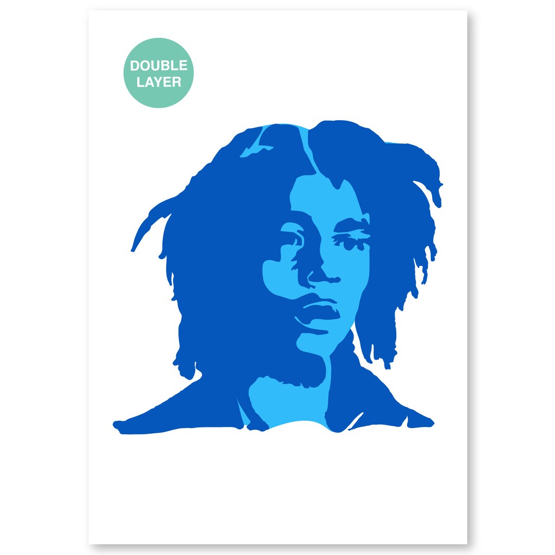 Bob Marley Stencil - 2 Layers A3 Size Stencil - Reusable Stencil, for ...
