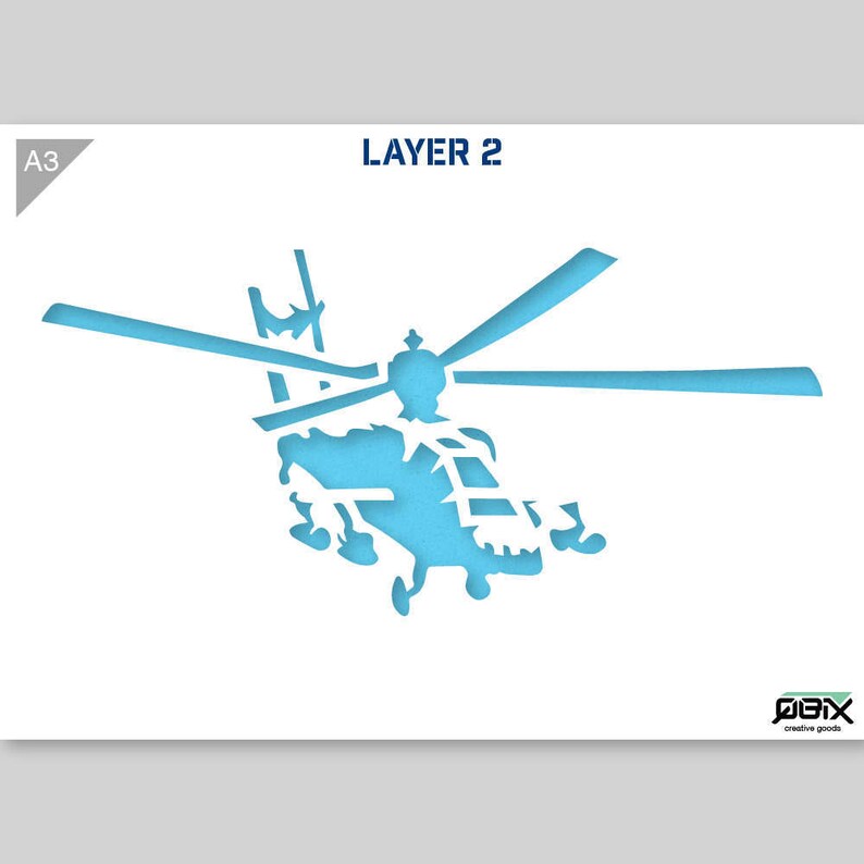 Helicopter Stencil Apache Helicopter War Helicopter 2 - Etsy