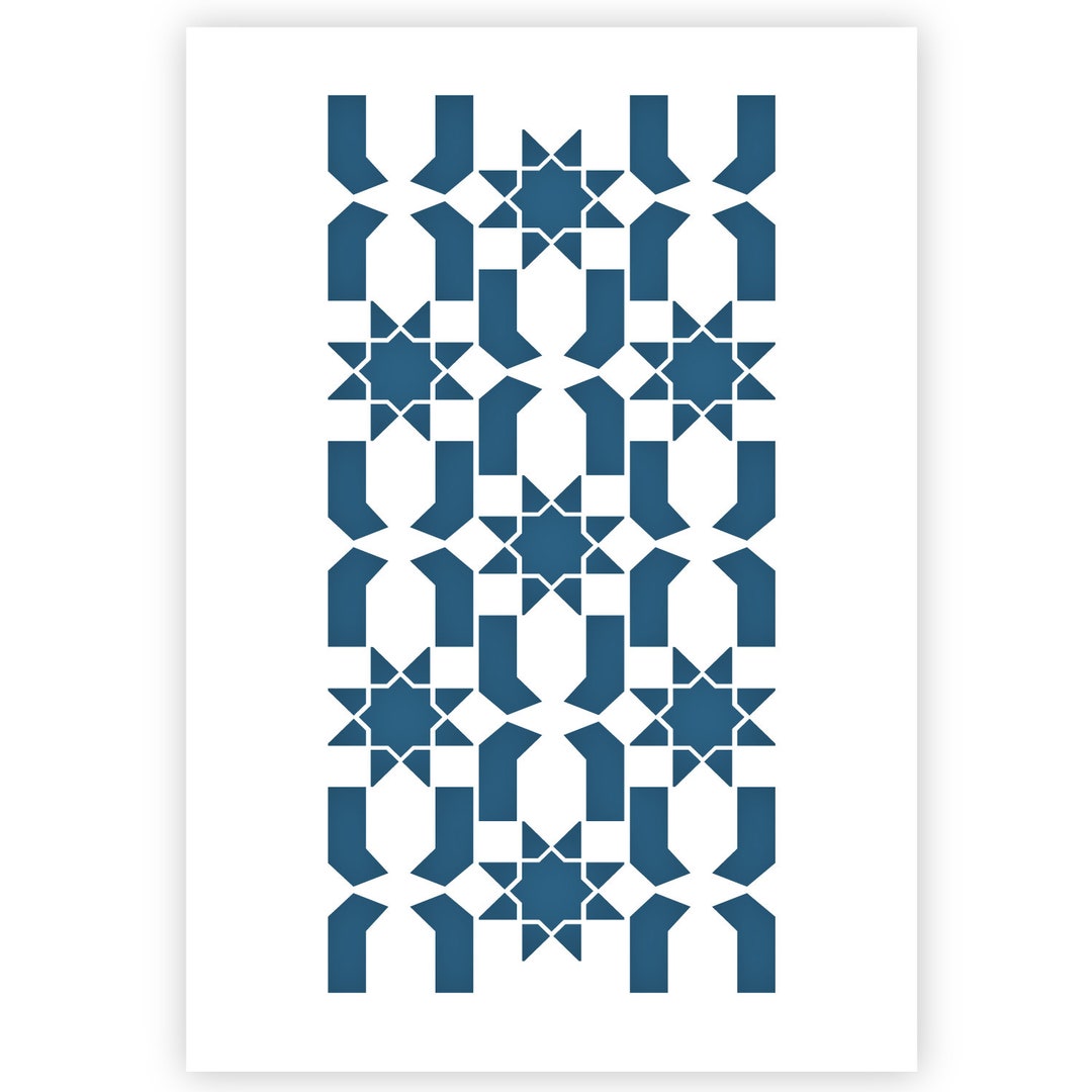 Tile Stencil Tile Pattern Template A3 Size Reusable, Kids Friendly for ...