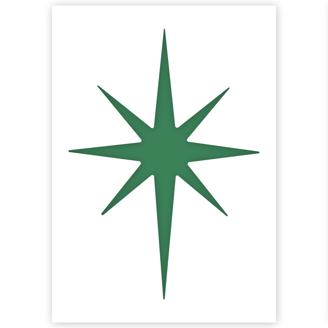 Christmas Star Stencil - A5 or A4 - Christmas Decoration - Reusable ...