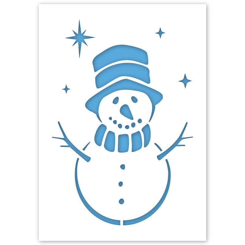 Snowman Stencils - Etsy