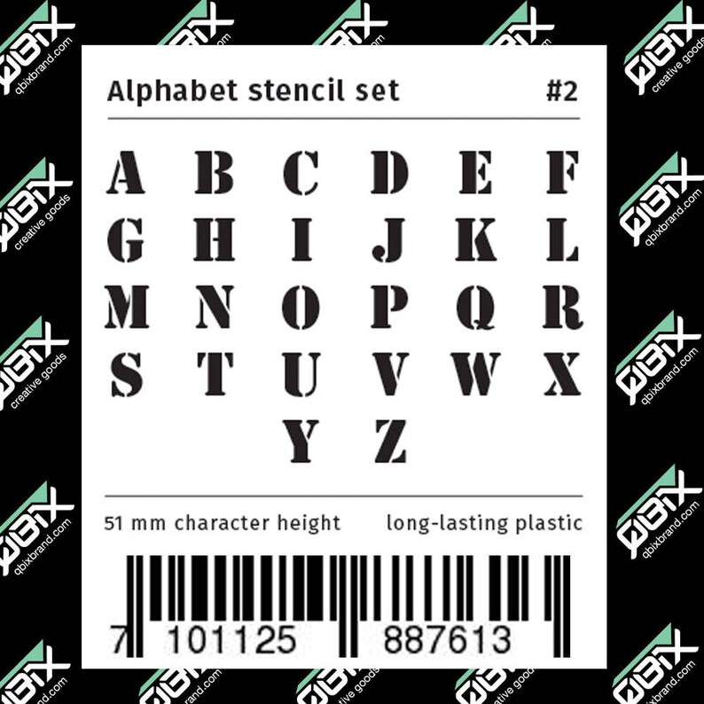 Letter Stencil Set Alphabet Stencil Uppercase Stencil Font | Etsy