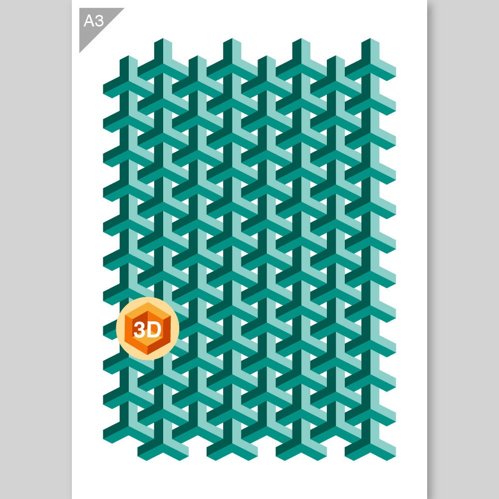 Fishnet Stencil Fishing Net Pattern Stencil Pattern | Etsy