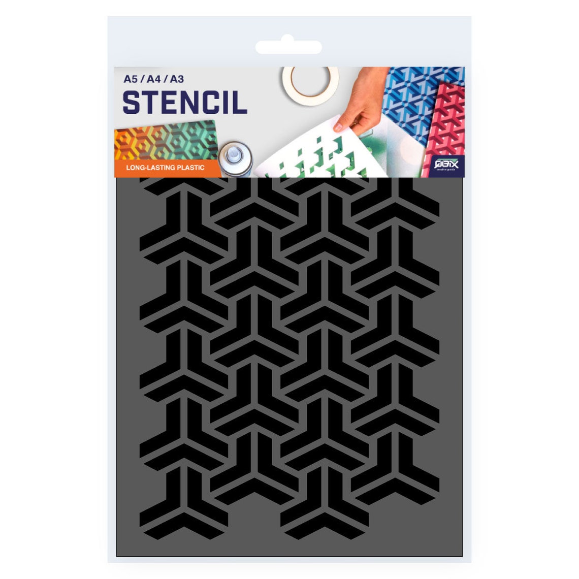 Escher Stencil Escher Pattern Template A4 / A5 Size - Etsy