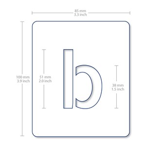 Letter Stencil Set, Alphabet Stencil, Lowercase Stencil Font, Letters ...