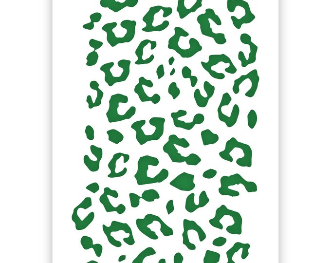 Leopard Stencil - Leopard Template - A3 Reusable, Kids Friendly for ...