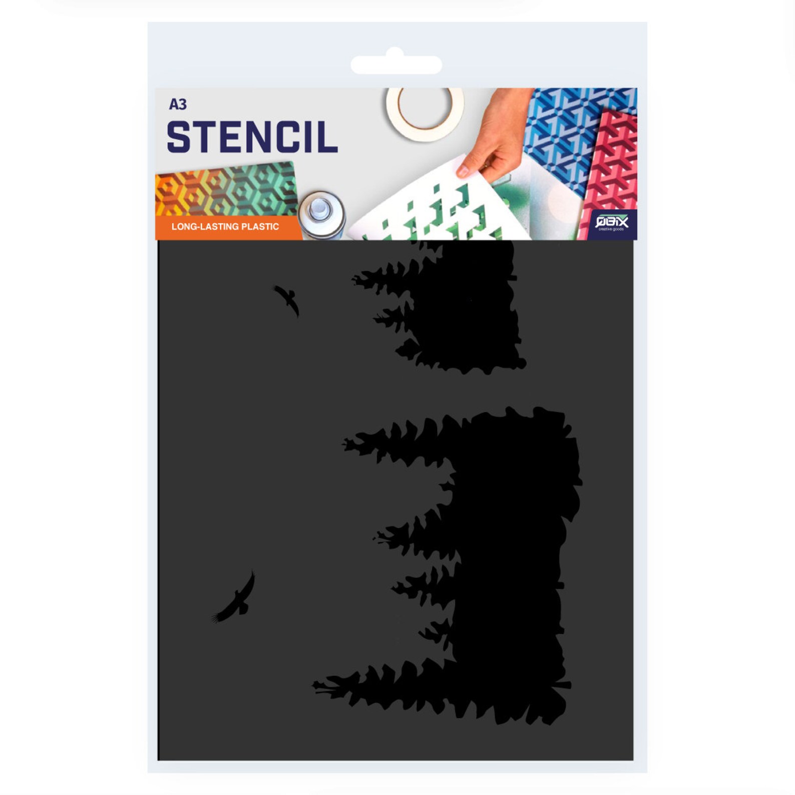 Tree Stencil Trees Silhouette Stencil Treeline Stencil - Etsy