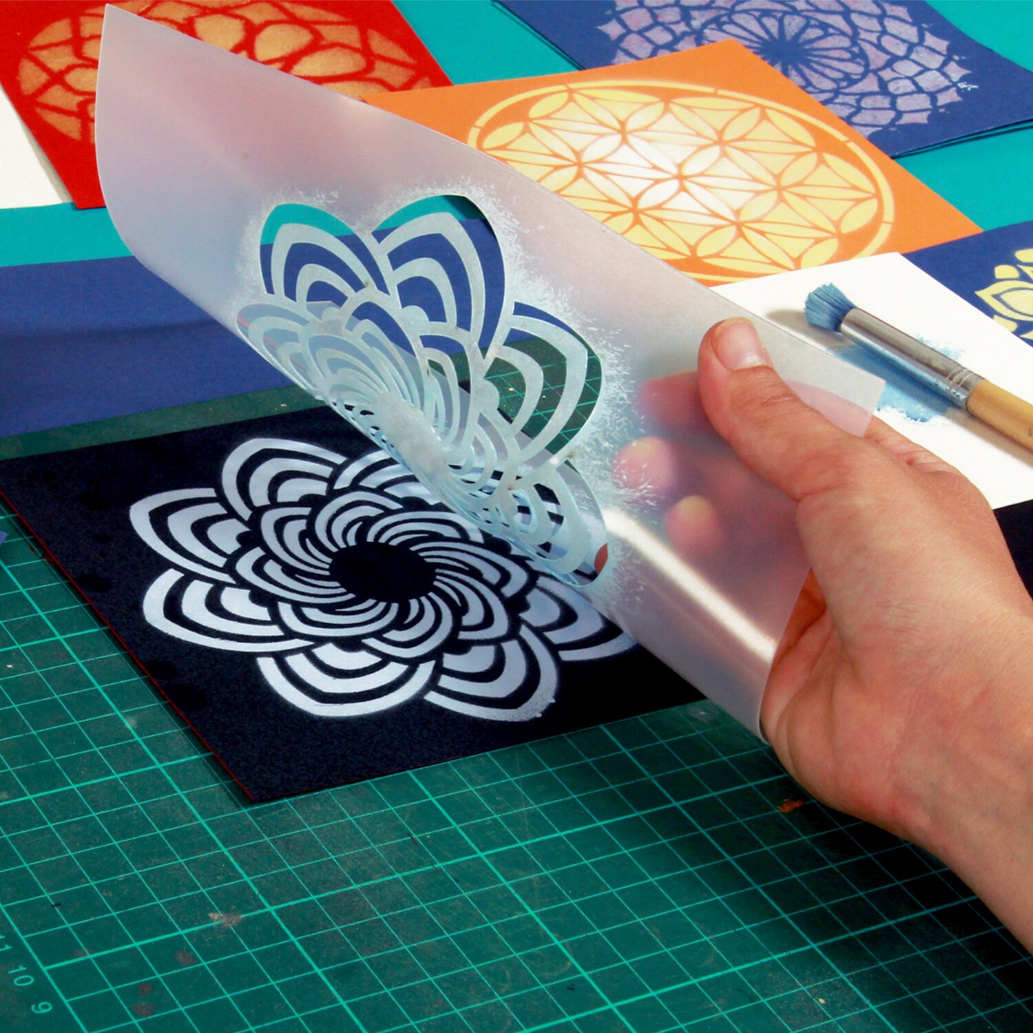 Mandala Stencil A5 Mandala Stencil for Furniture Walls - Etsy