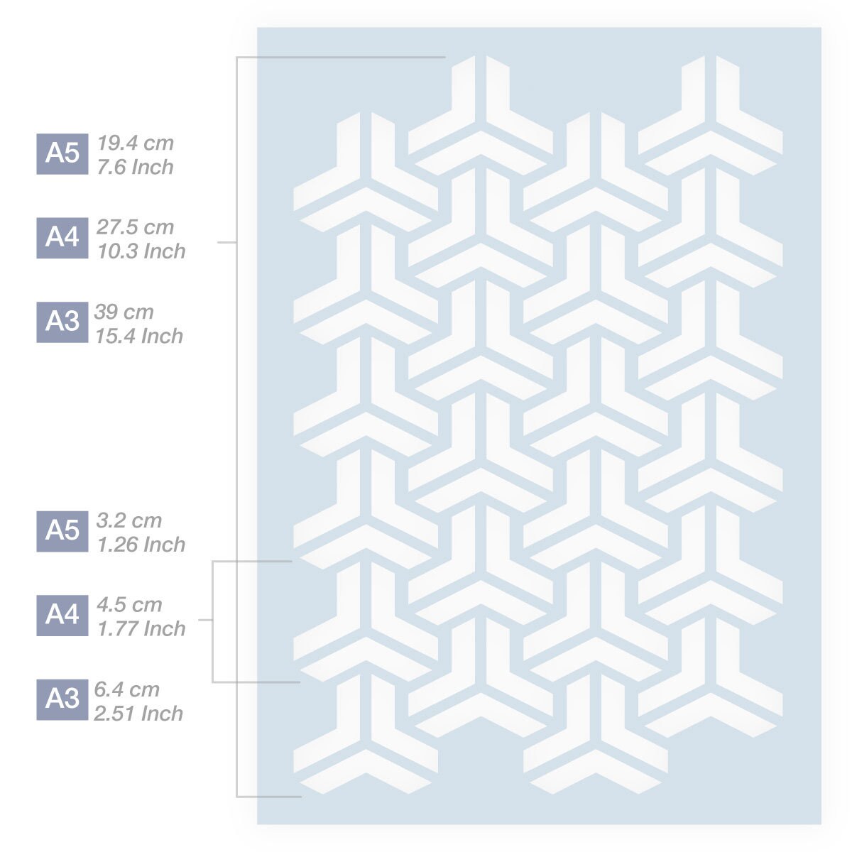 Escher Stencil Escher Pattern Template A4 / A5 Size - Etsy Canada